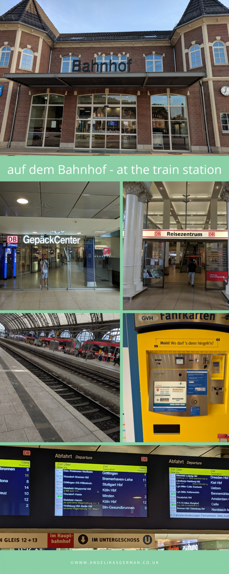 Auf dem Bahnhof - at the station - Angelika's German Tuition & Translation